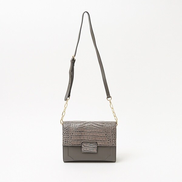 インターステイプル（interstaple）/Abby/クロコフラップミニショルダー