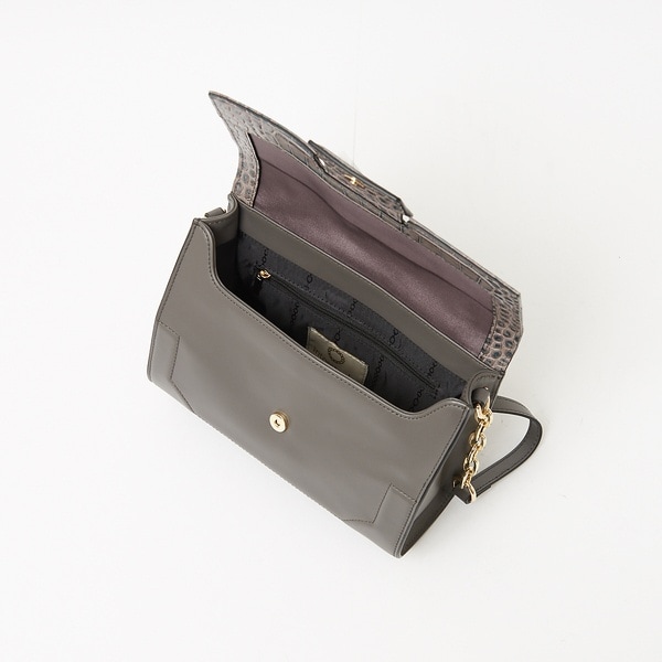 インターステイプル（interstaple）/Abby/クロコフラップミニショルダー