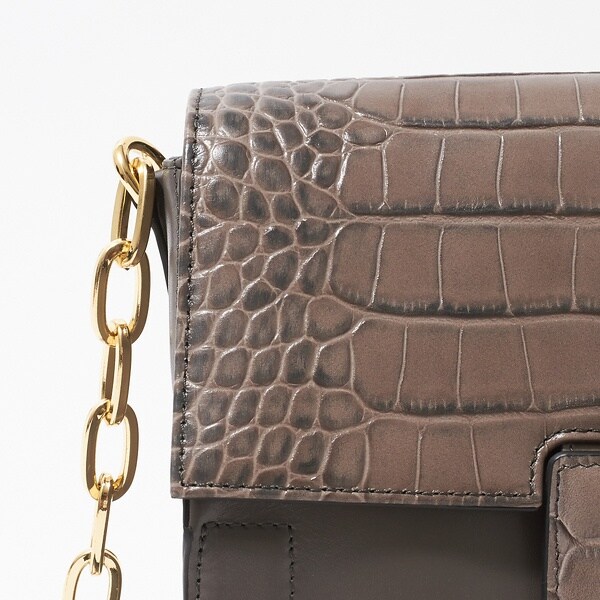 インターステイプル（interstaple）/Abby/クロコフラップミニショルダー