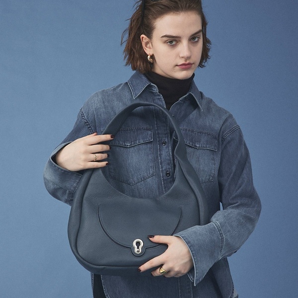 ロウェル シングス（LOWELL Things）/Hoval/ソフトレザーホーボバッグ