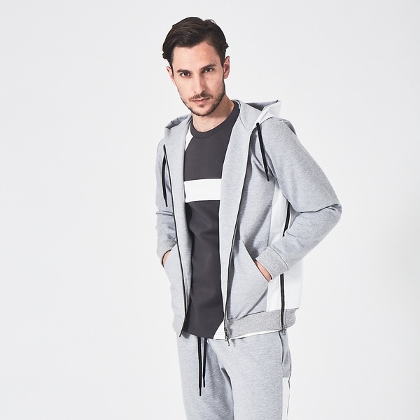 5351プール・オム（5351POUR LES HOMMES）/【セットアップ対応】コンビネーション サイドジップ パーカー