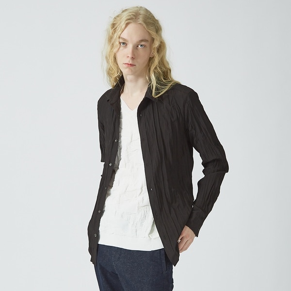 5351プール・オム（5351POUR LES HOMMES）/ピンタック ワッシャーストレッチシャツ