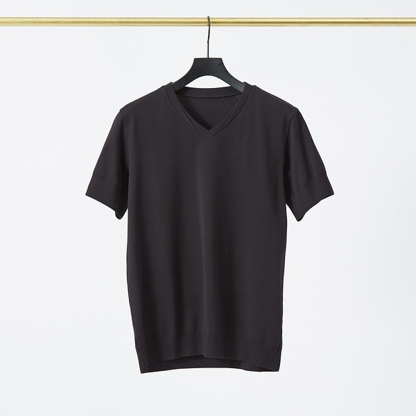 5351プール・オム（5351POUR LES HOMMES）/【定番人気】セーターマシーン Vネック ニットTシャツ