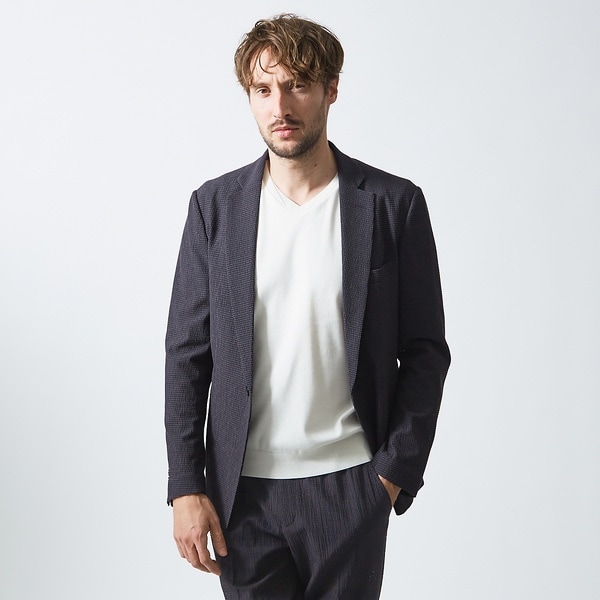 5351プール・オム（5351POUR LES HOMMES）/【セットアップ対応】ポリエステルレーヨン メッシュ ジャケット