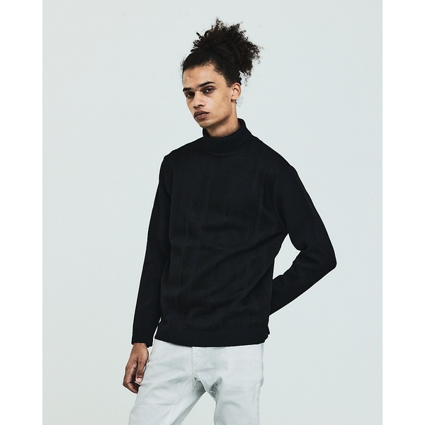 5351プール・オム（5351POUR LES HOMMES）/デジタルジャガード タートルネックニット