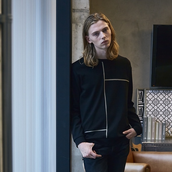 5351プール・オム（5351POUR LES HOMMES）/コンポジションライン 長袖Tシャツ