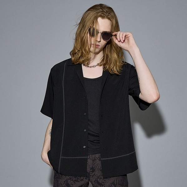 5351プール・オム（5351POUR LES HOMMES）/Lライン オープンカラー 半袖シャツ