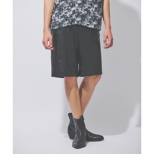 5351プール・オム（5351POUR LES HOMMES）/【セットアップ対応】レザー スラックス ショートパンツ