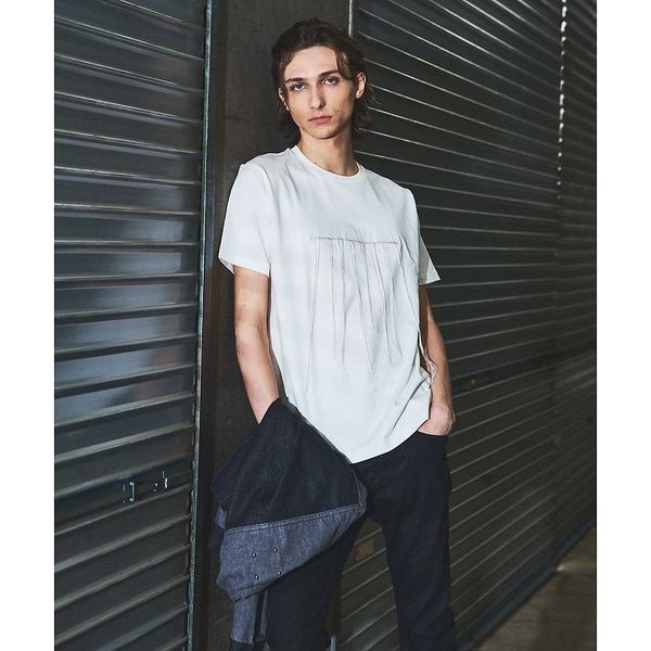 5351プール・オム（5351POUR LES HOMMES）/エンブロイダリー フリンジ 半袖Tシャツ