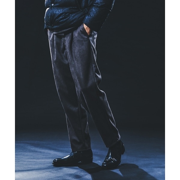 5351プール・オム（5351POUR LES HOMMES）/【セットアップ対応】ストレッチ スエード テーパードパンツ