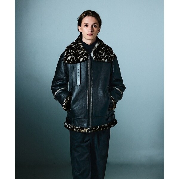 5351プール・オム（5351POUR LES HOMMES）/【25A/W】B−3 ムートン ライダース