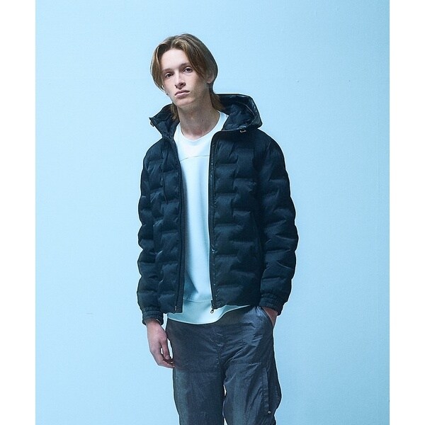 5351プール・オム（5351POUR LES HOMMES）/【軽量/保温】シームレス パデッド フード ブルゾン