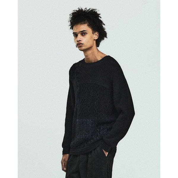 5351プール・オム（5351POUR LES HOMMES）/コンビネーション クルーネックニット