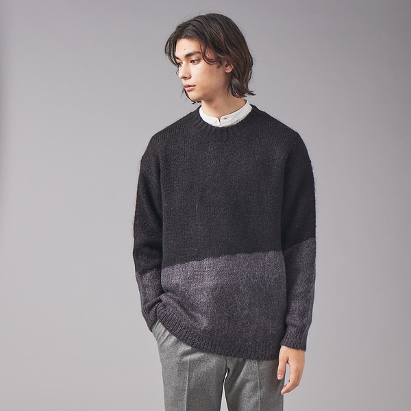 アバハウス（ABAHOUSE）/【配色】シャギー モヘア  ニット / プルオーバー