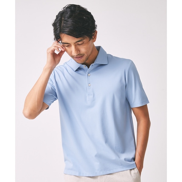 アバハウス（ABAHOUSE）/【FLEX COOL】接触冷感 アイスピケ ストレッチ ポロシャツ