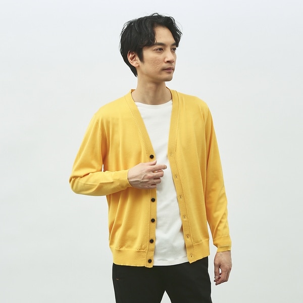 アバハウス（ABAHOUSE）/【シルクブレンド】ベーシック Vネック カーディガン