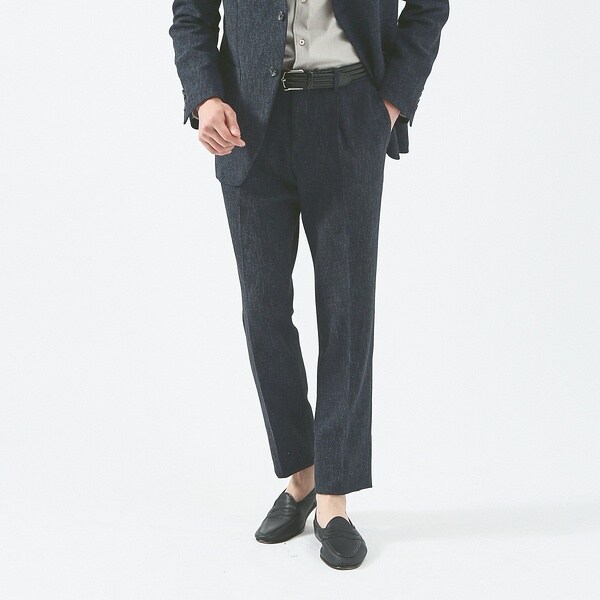 アバハウス（ABAHOUSE）/【FLEX PANTS】サマー ミックス ツイードライク パンツ