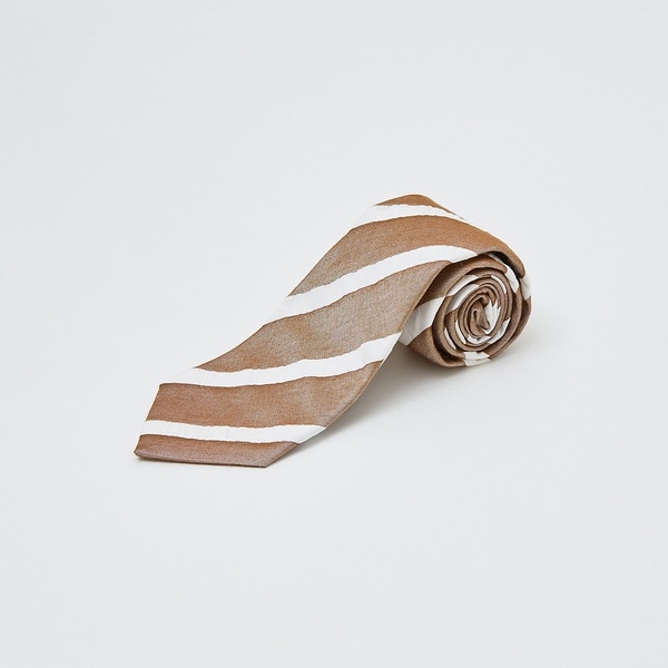 アバハウス（ABAHOUSE）/【定番】カラーレジメンタル コットンシルク ネクタイ