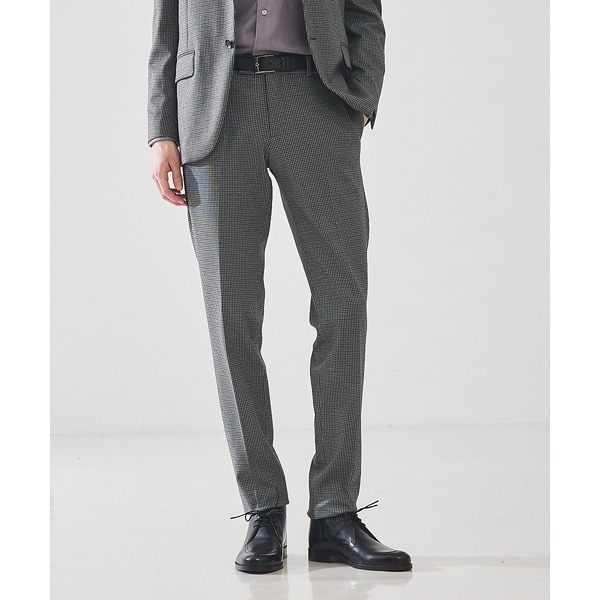 アバハウス（ABAHOUSE）/【FLEX PANTS/セットアップ対応】ストレッチ ポンチ スラックス