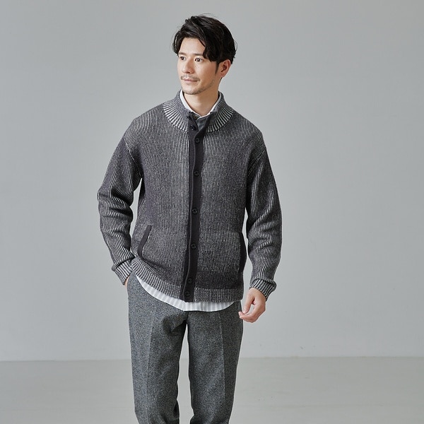 アバハウス（ABAHOUSE）/フライフロント ドライバーズニット / ブルゾン