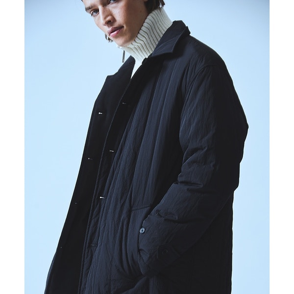 アバハウス（ABAHOUSE）/【リバーシブル着用可】バーティカル パデット ステンカラーコート / バルマカー