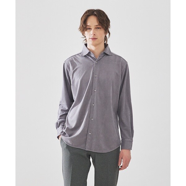 アバハウス（ABAHOUSE）/【FLEX SHIRTS】ネオスウェード ツイル 長袖シャツ