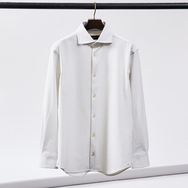 アバハウス（ABAHOUSE）/【FLEX SHIRTS / Dry Moment使用】ミジン ストライプシャツ