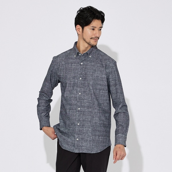 アバハウス（ABAHOUSE）/【FLEX SHIRTS / Dry Moment使用】デニム シャンブレーシャ