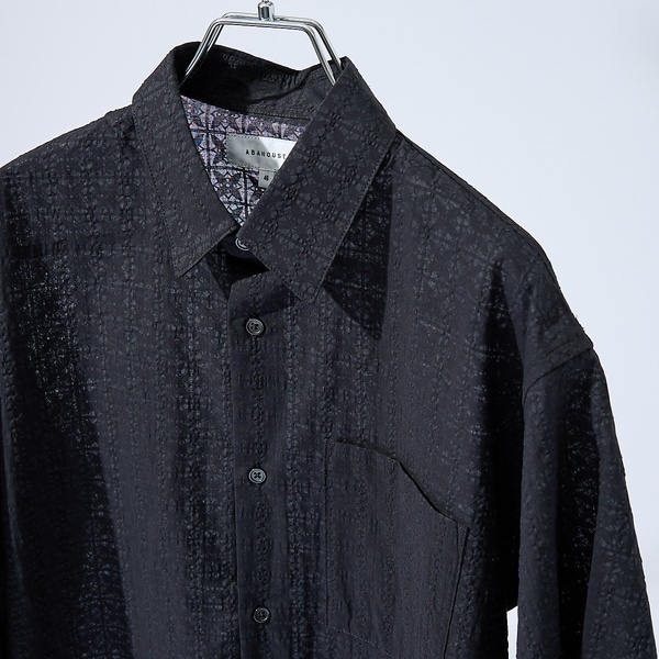 アバハウス（ABAHOUSE）/【シアージャガード】ボックスシルエット 半袖シャツ / ハーフスリーブ シアーシ