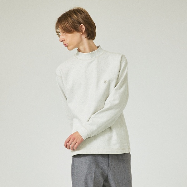 アバハウス（ABAHOUSE）/【ワンポイントロゴ】モックネック スウェット / 裏毛プルオーバー