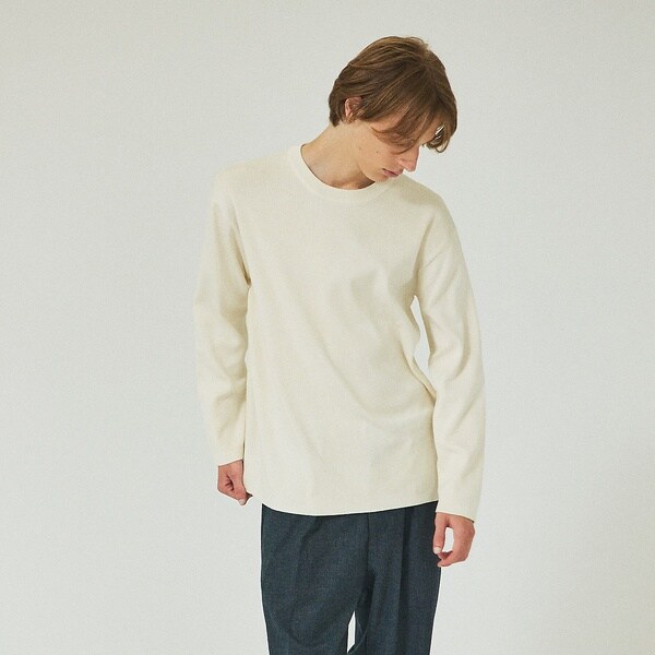 アバハウス（ABAHOUSE）/【定番】総針 プルオーバー ニット / クルーネックニット