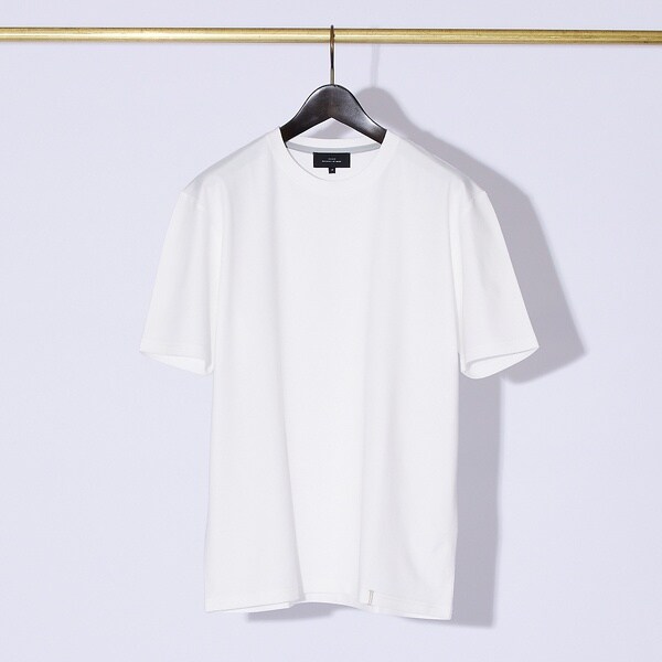 アバハウス（ABAHOUSE）/【クルーネック】ストレッチ ポンチ 半袖Tシャツ