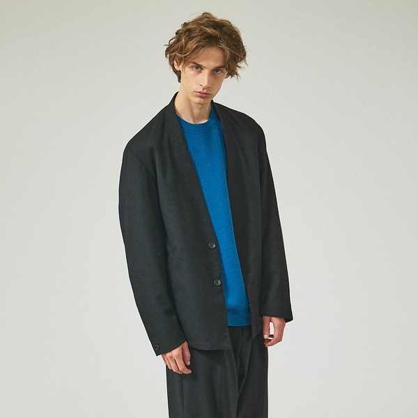 アバハウス（ABAHOUSE）/【セットアップ対応】ウーリーカルゼ ノーカラージャケット