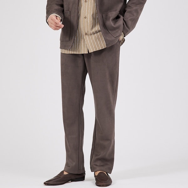 アバハウス（ABAHOUSE）/【セットアップ対応】ネオスエード スリムイージーパンツ / シルキータッチ