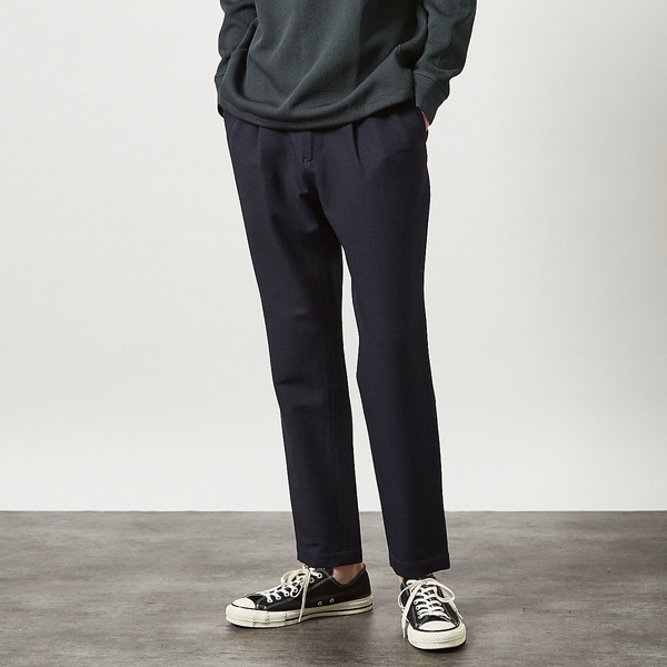 アバハウス（ABAHOUSE）/【360°ストレッチ】MIXツイル イージーパンツ/ テーパード スラックス