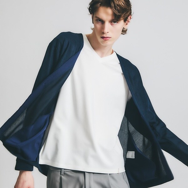 アバハウス（ABAHOUSE）/シアージャージー  2ボタン 比翼 カーディガン