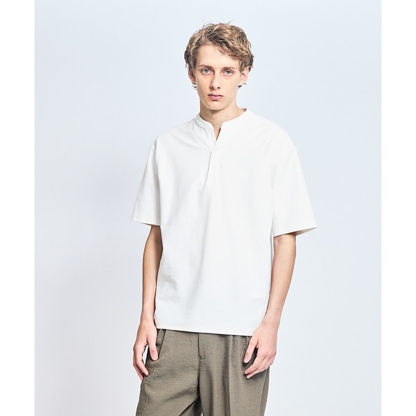 アバハウス（ABAHOUSE）/【接触冷感】Vネック スキッパーTシャツ/ヘンリーネック/COVEROSS(R)