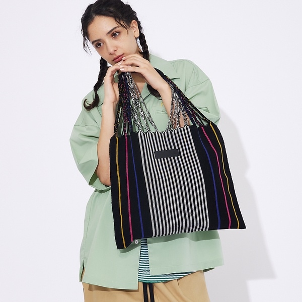 アバハウス（ABAHOUSE）/【MOON BIRD/ムーンバード】手織りハンモックトートバッグ/手織り/A4サ