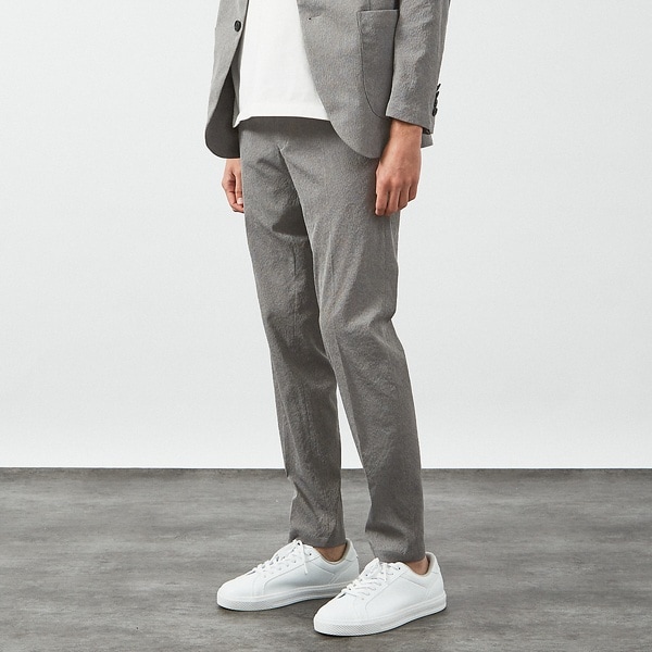 アバハウス（ABAHOUSE）/【セットアップ対応】 PE−wrinkle ワッシャー イージースラックス /ス