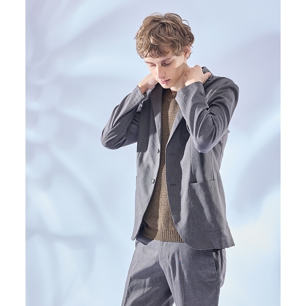 アバハウス（ABAHOUSE）/【セットアップ対応】ソロストレッチリネン ライトジャケット / サマージャケット