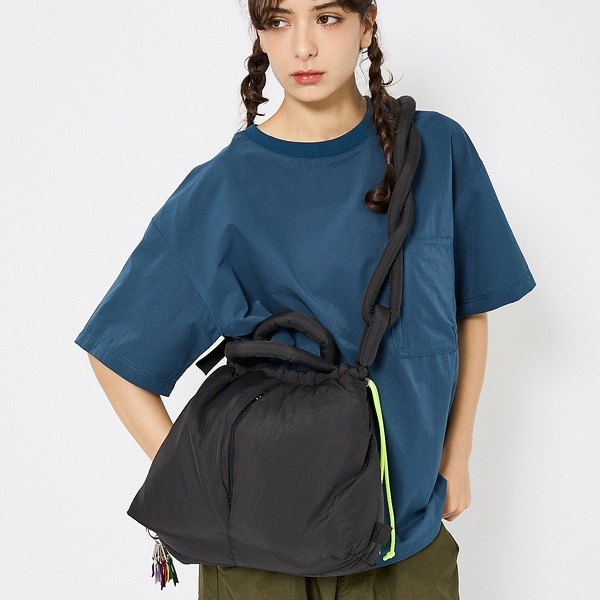 アバハウス（ABAHOUSE）/【cheek/チーク】puf kinchaku C25003　巾着２wayトート