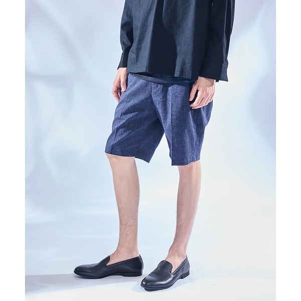 アバハウス（ABAHOUSE）/ソロストレッチ リネン イージーショートパンツ / セットアップ対応