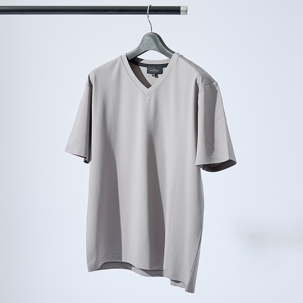 アバハウス（ABAHOUSE）/【定番】ドレスポンチ Vネック 半袖Tシャツ / ストレッチ 冷涼感