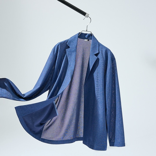 アバハウス（ABAHOUSE）/【シアー素材】SHARIR JERSEY ラペル カーディガン / 吸水速乾 軽