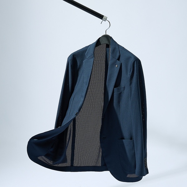 アバハウス（ABAHOUSE）/【セットアップ対応/FLEX JACKET】トリコット メッシュジャケット /