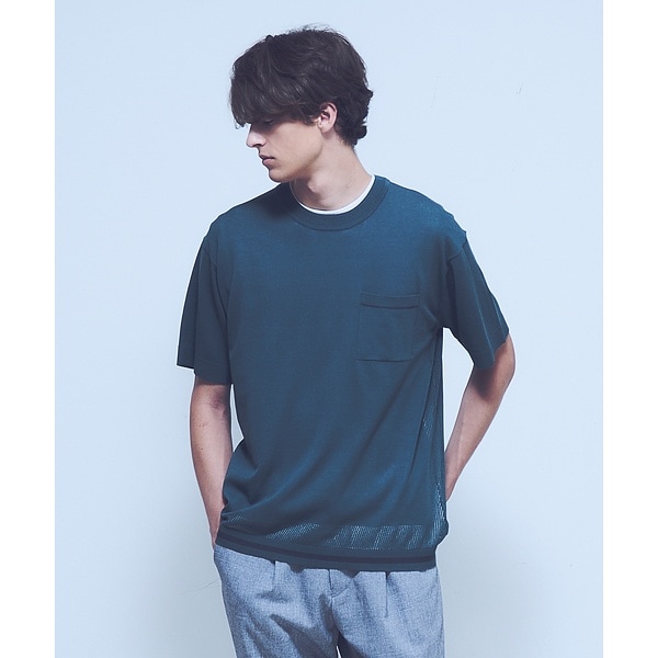 アバハウス（ABAHOUSE）/メッシュニット シアーTシャツ/ サマーニット