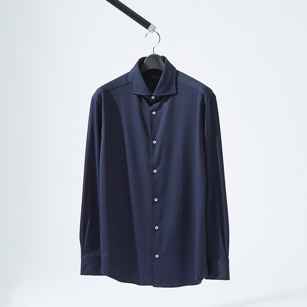 アバハウス（ABAHOUSE）/【接触冷感】アイスピケ ストレッチ 長袖シャツ / FLEX SHIRTS