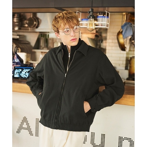 アバハウス（ABAHOUSE）/オーバーダイ コットン ZIPブルゾン / オーバーサイズ