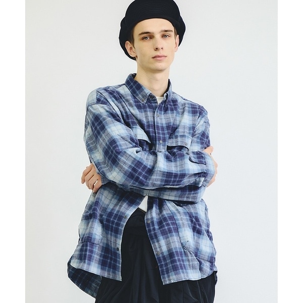 アバハウス（ABAHOUSE）/【NANGA/ナンガ】FADE TARTAN CHECK CAMP SHIRT/