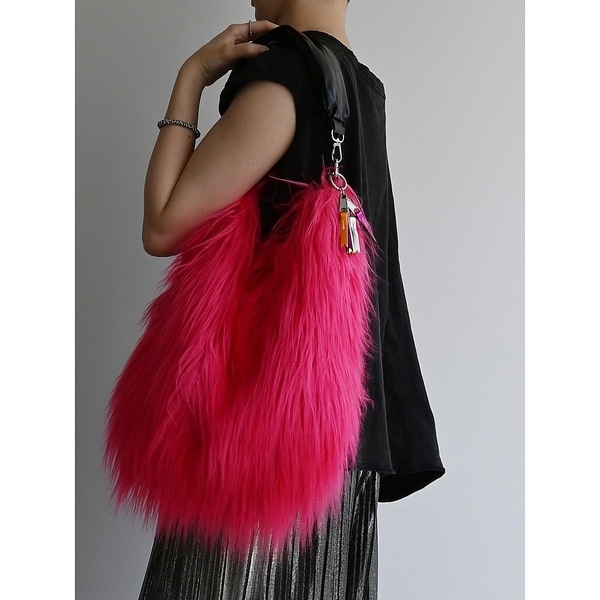 アバハウス（ABAHOUSE）/【cheek/チーク】monster one shoulder/ファーバッグ/シ